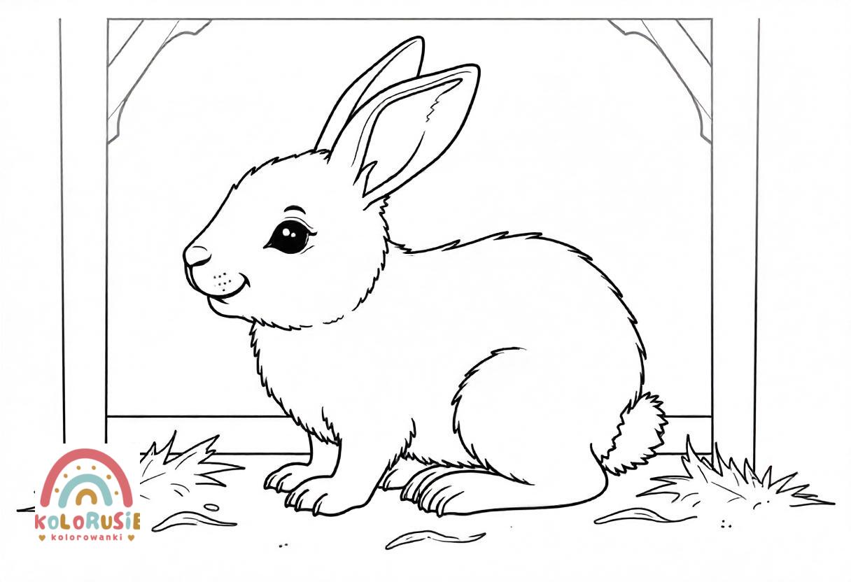 Królik - Kolorowanki do druku - Kolorusie