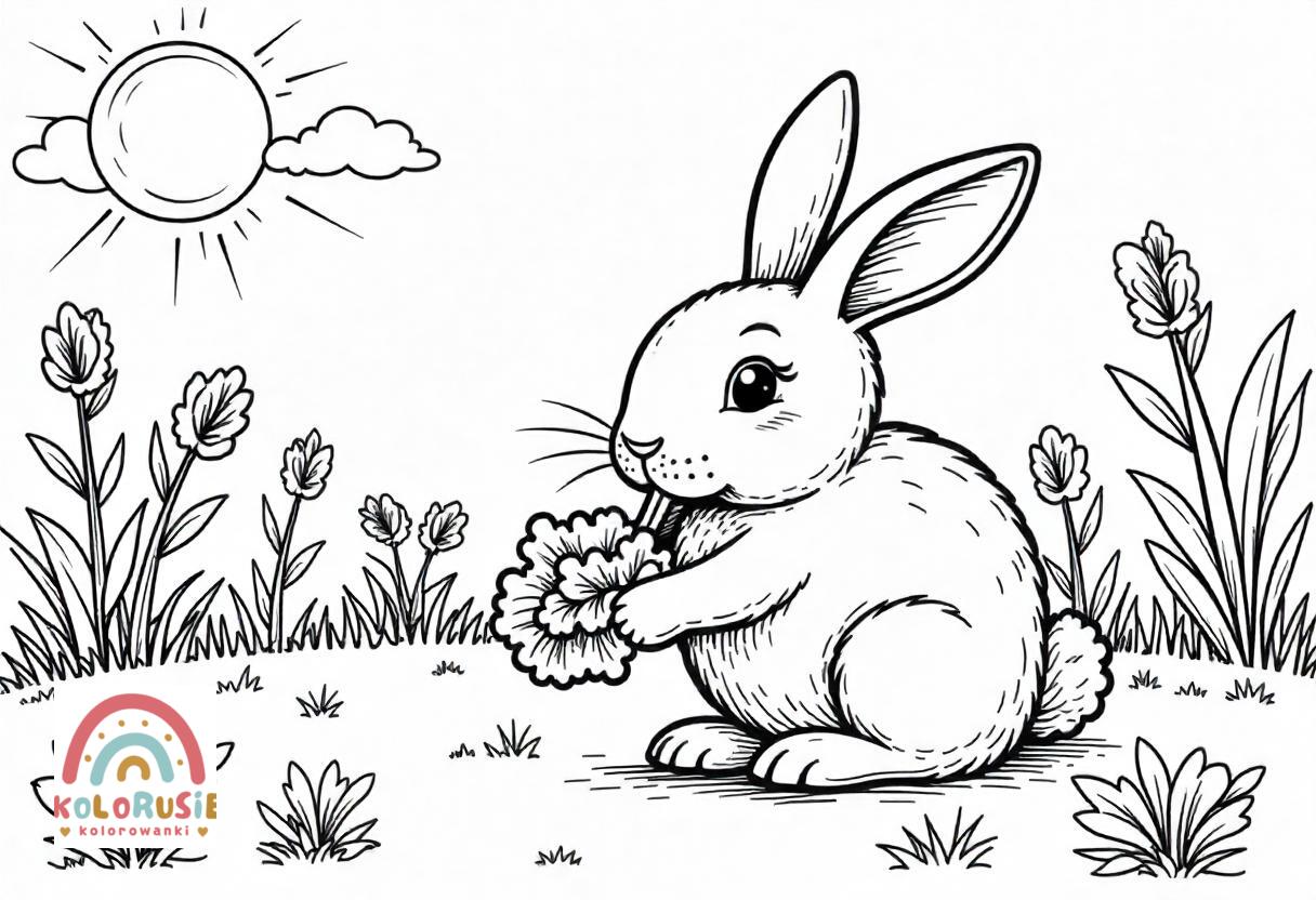 Królik - Kolorowanki do druku - Kolorusie
